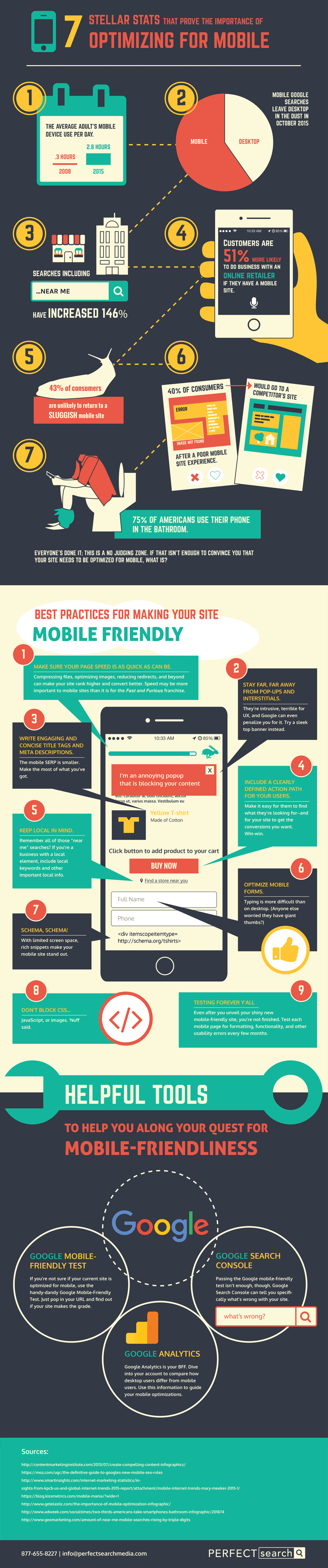 How to Optimize For Mobile In a Mobile-First World Infographic
