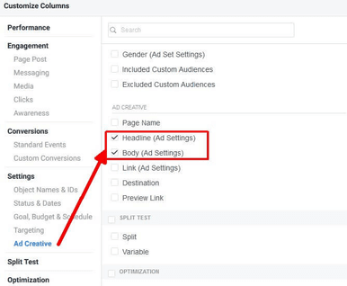 New Facebook Ads: Multiple Text Options - Perfect Search